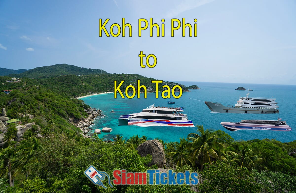 Koh Phi Phi to Koh Tao: Speedboat, Catamaran & Night Travel